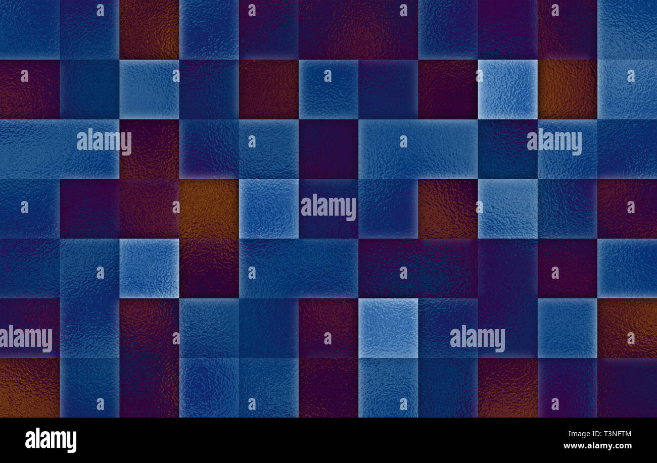 Gradient geometric square blocks. Glass texture. Abstract background ...
