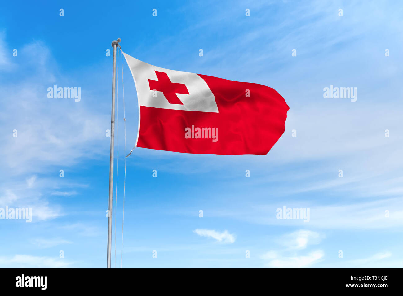 Tonga flag hi-res stock photography and images - Alamy