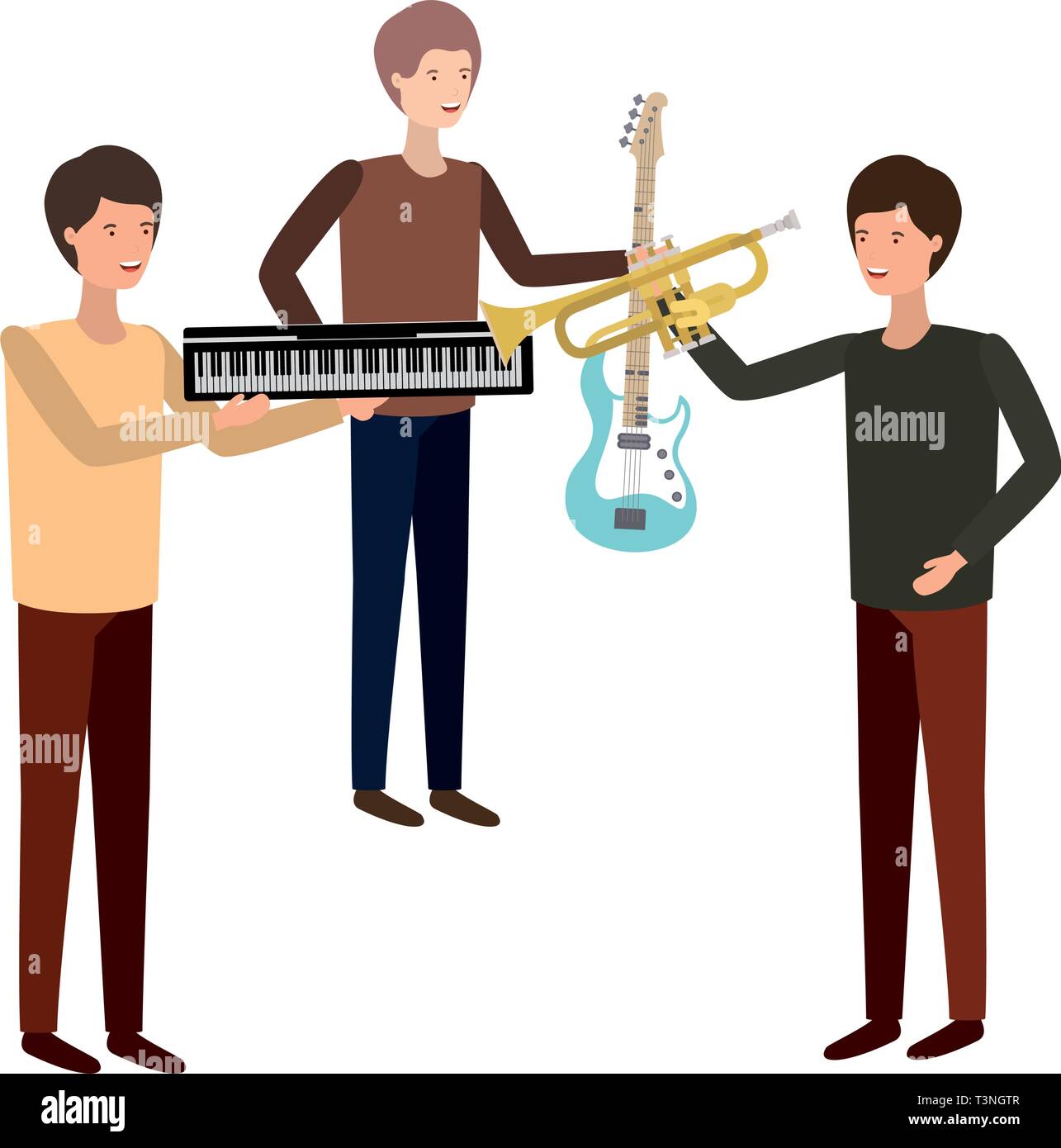 women with musical instruments character Stock Vector Image & Art - Alamy