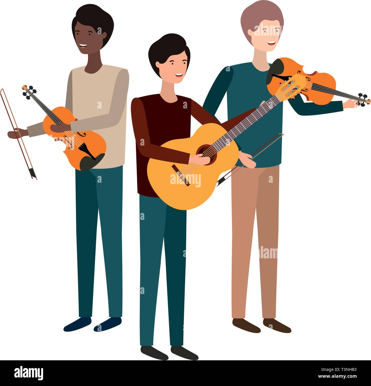 women with musical instruments character Stock Vector Image & Art - Alamy