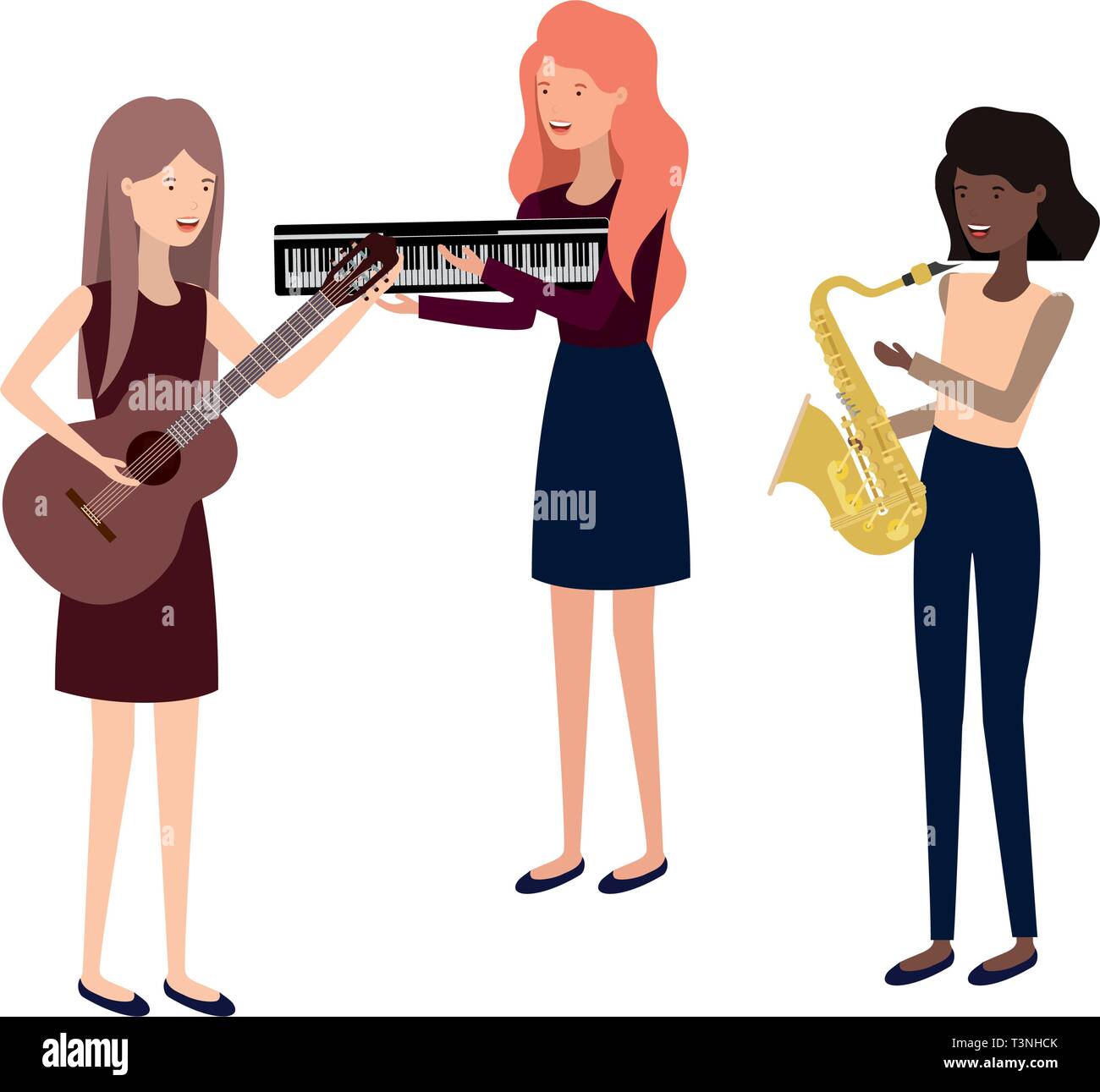 Adult festival piano Stock Vector Images - Alamy