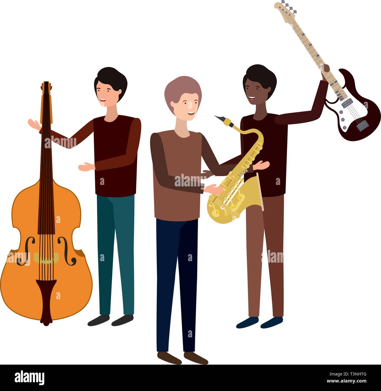 women with musical instruments character Stock Vector Image & Art - Alamy