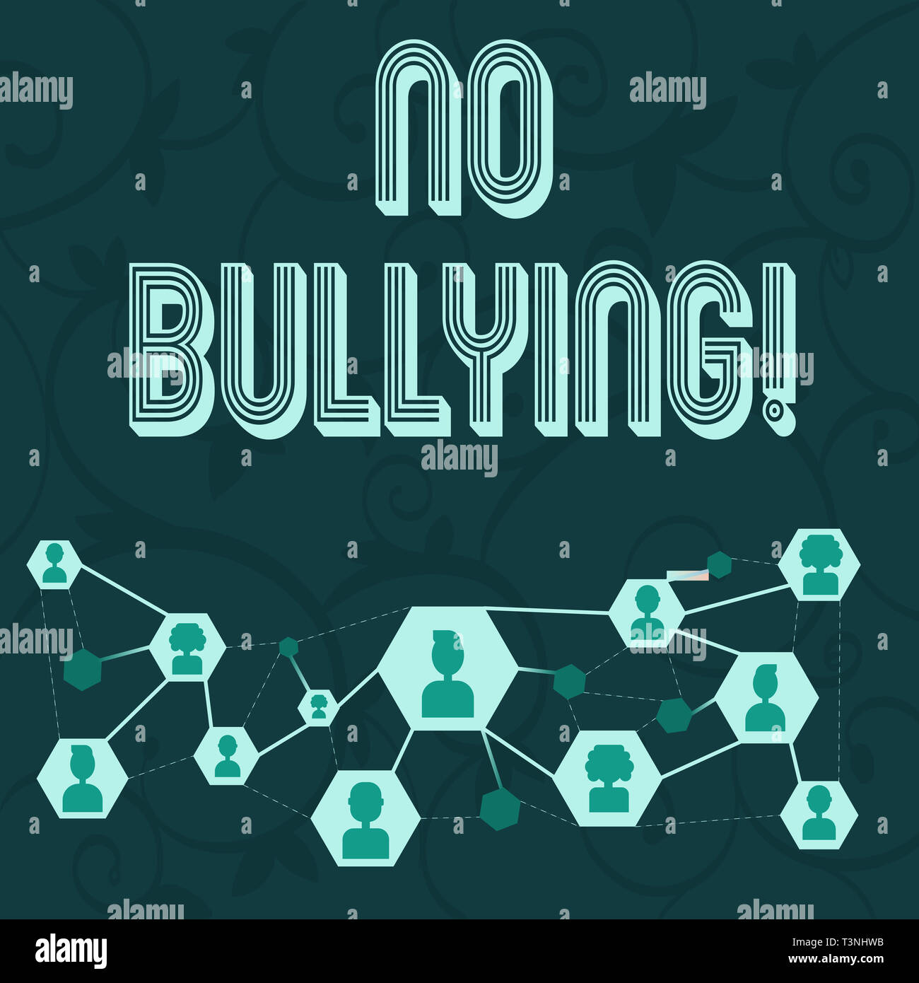Conceptual hand writing showing No Bullying. Concept meaning stop ...