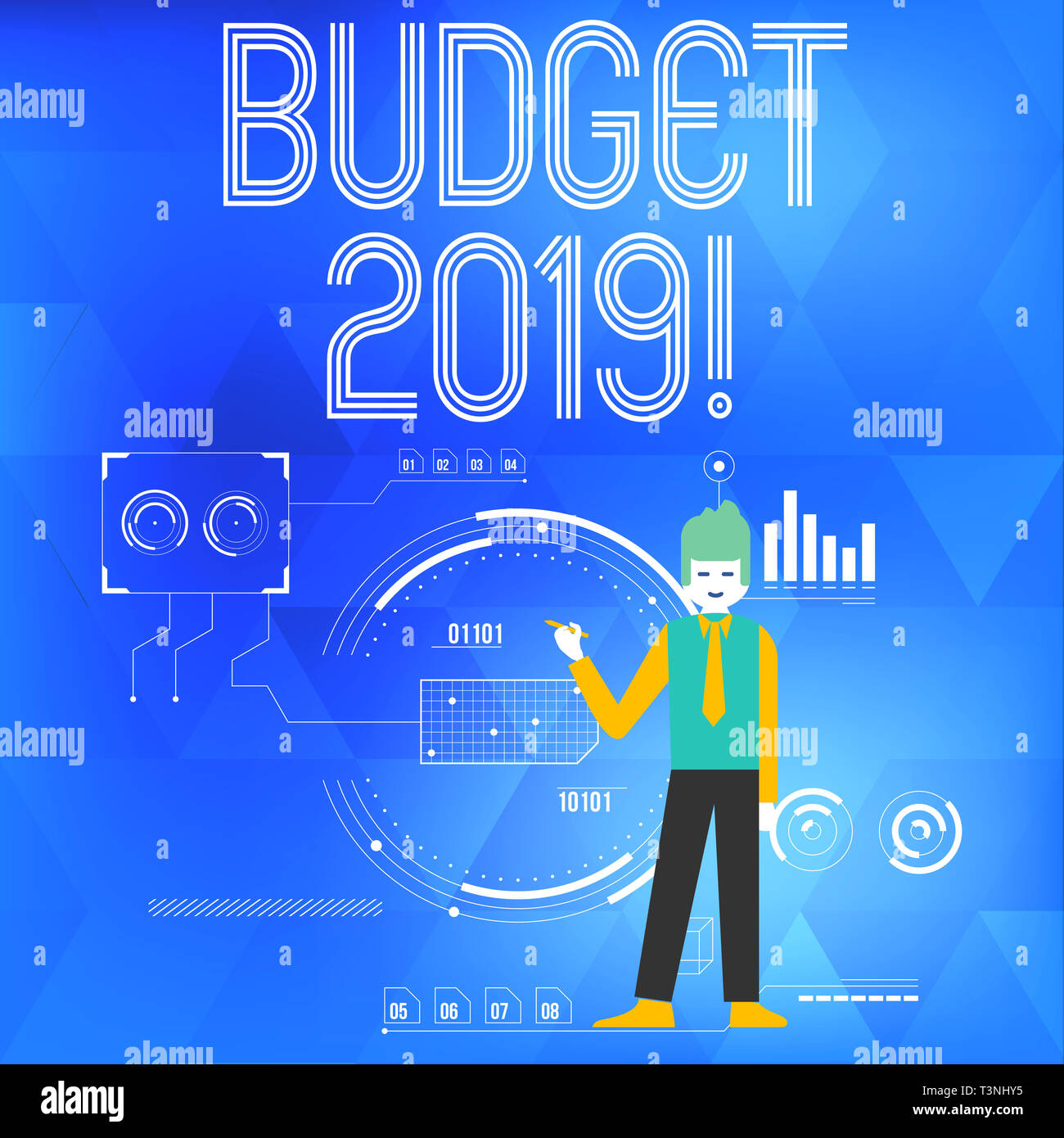 Text sign showing Budget 2019. Business photo showcasing estimate of ...