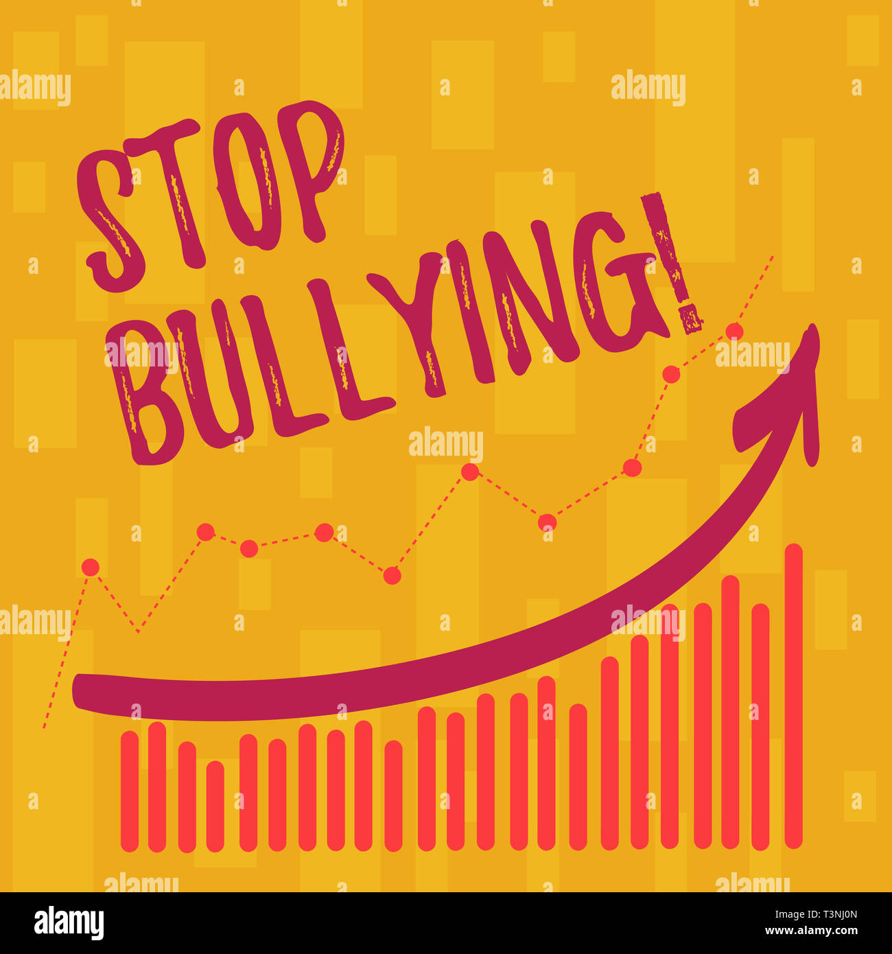 Text sign showing Stop Bullying. Business photo showcasing no ...