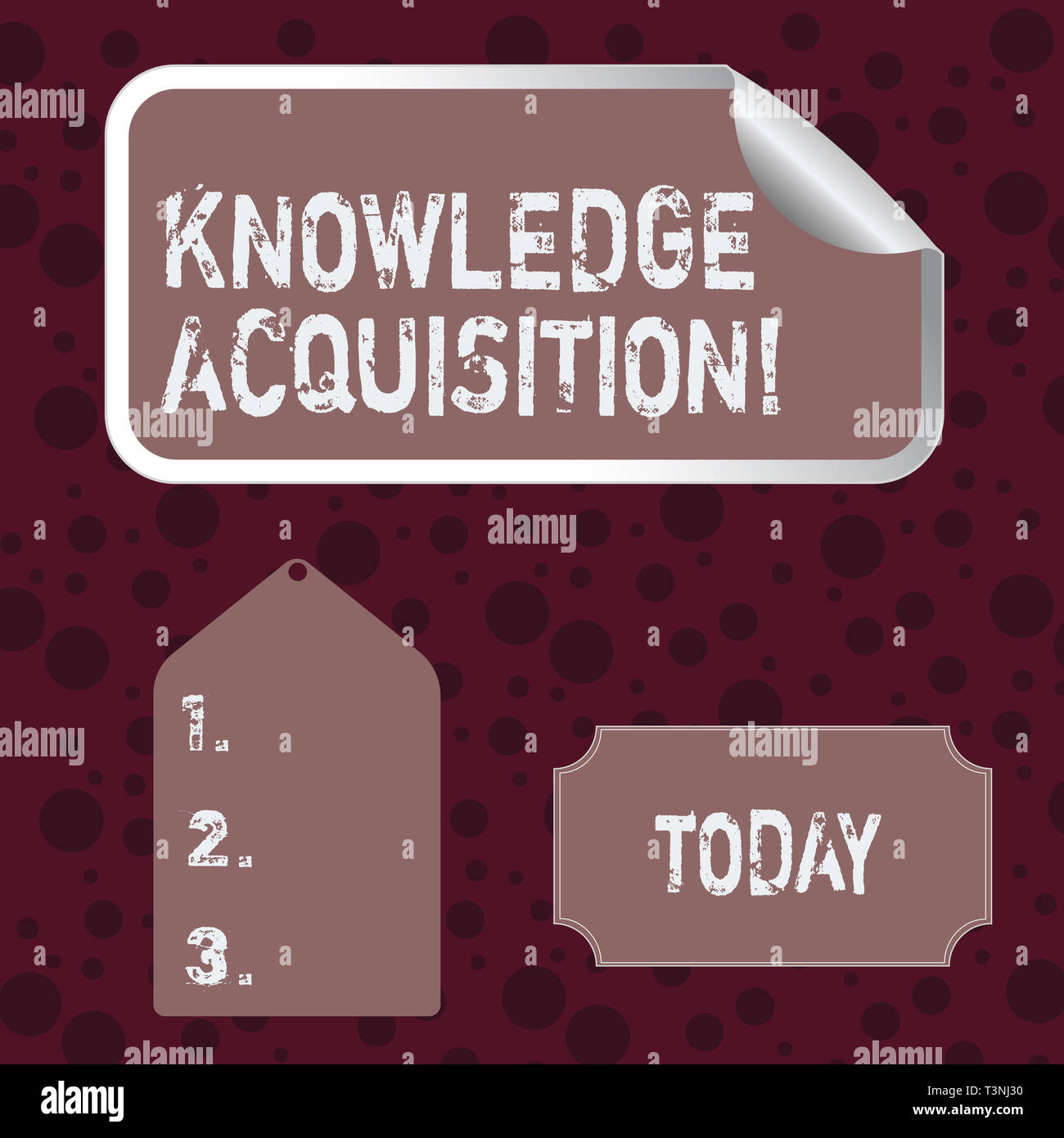 Conceptual hand writing showing Knowledge Acquisition. Concept meaning ...