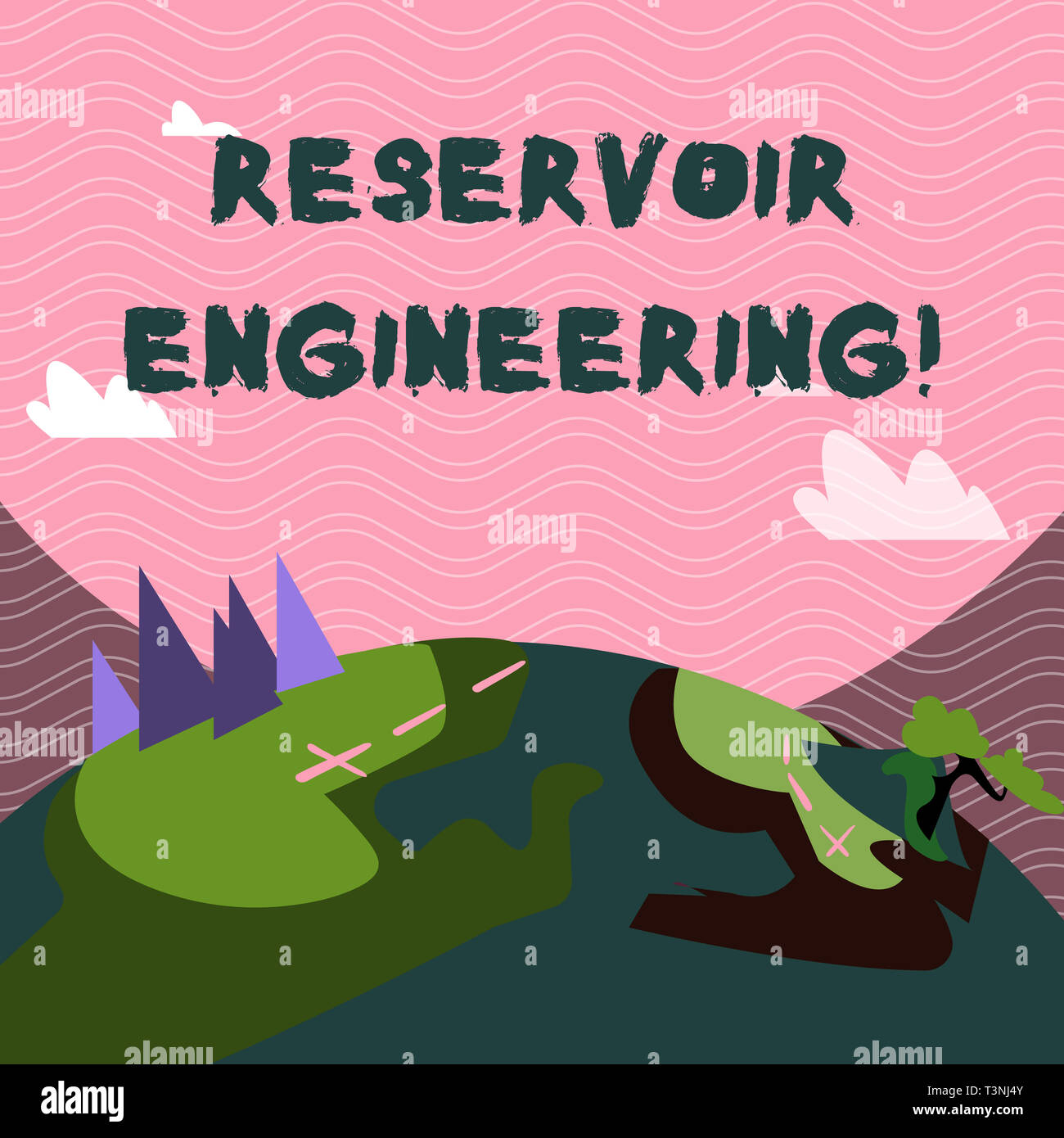 Text sign showing Reservoir Engineering. Business photo text evelopment ...
