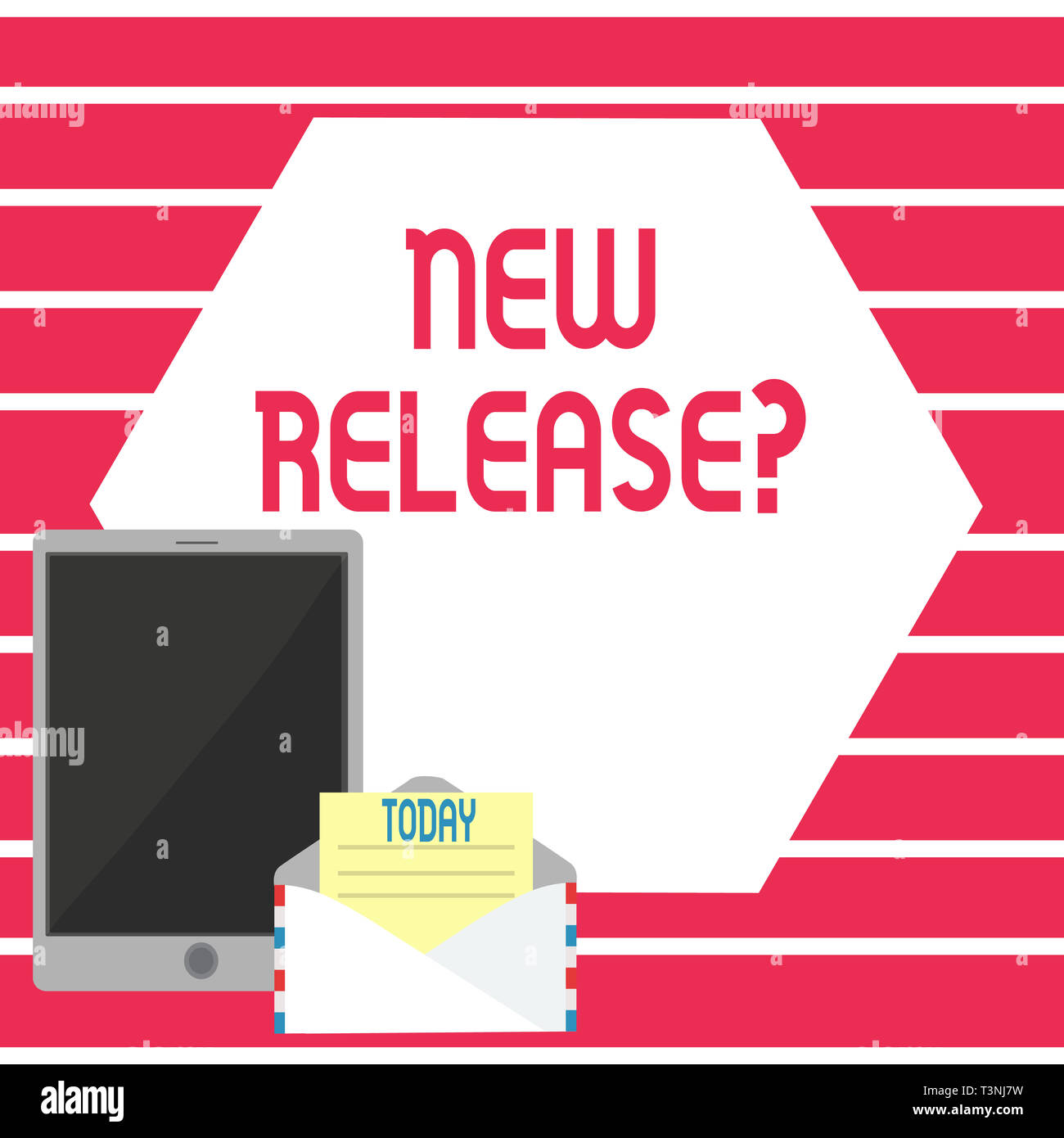 Conceptual hand writing showing New Release Question. Concept meaning ...