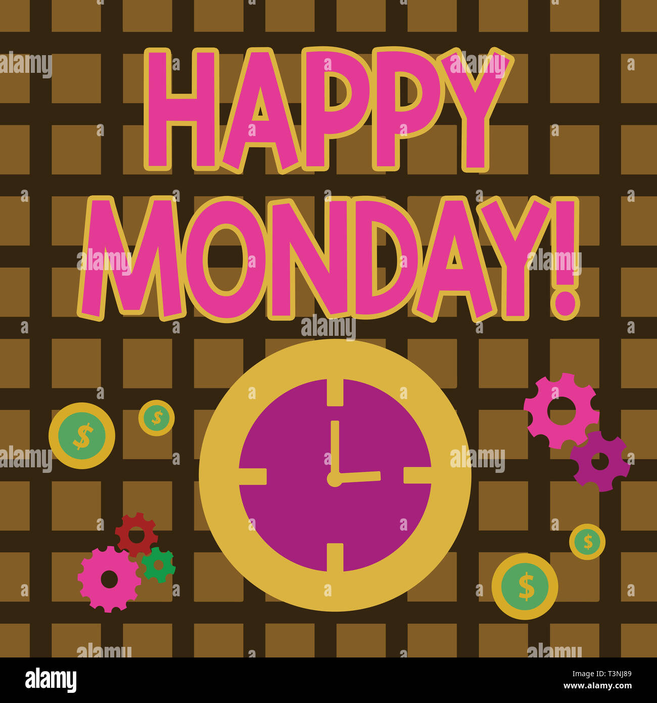 Conceptual hand writing showing Happy Monday. Concept meaning telling ...