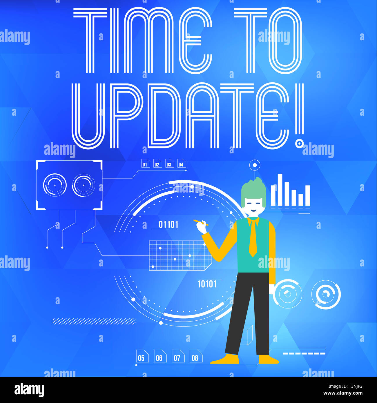 Text sign showing Time To Update. Business photo showcasing this is ...