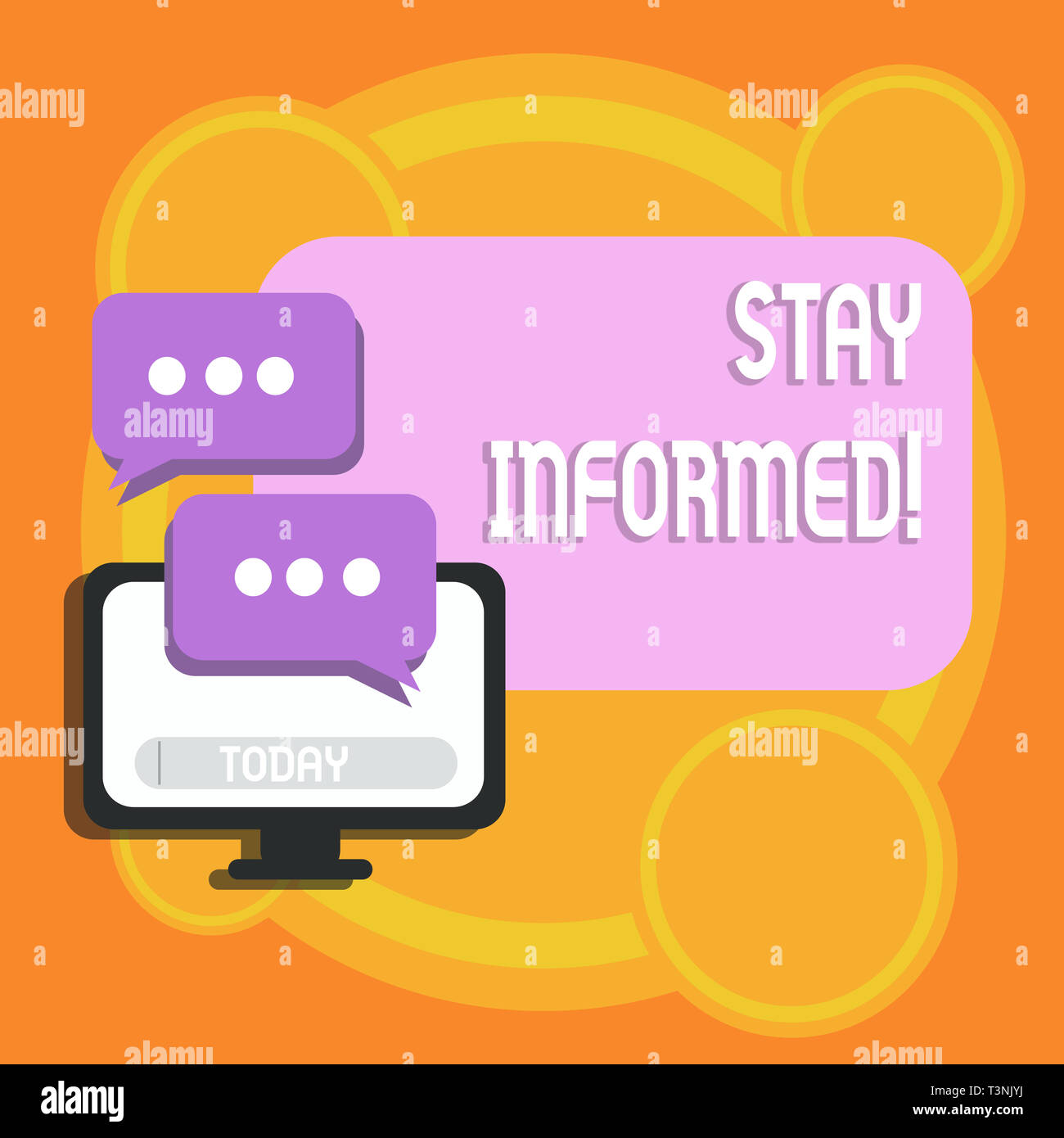 Writing note showing Stay Informed. Business concept for Knowing what ...