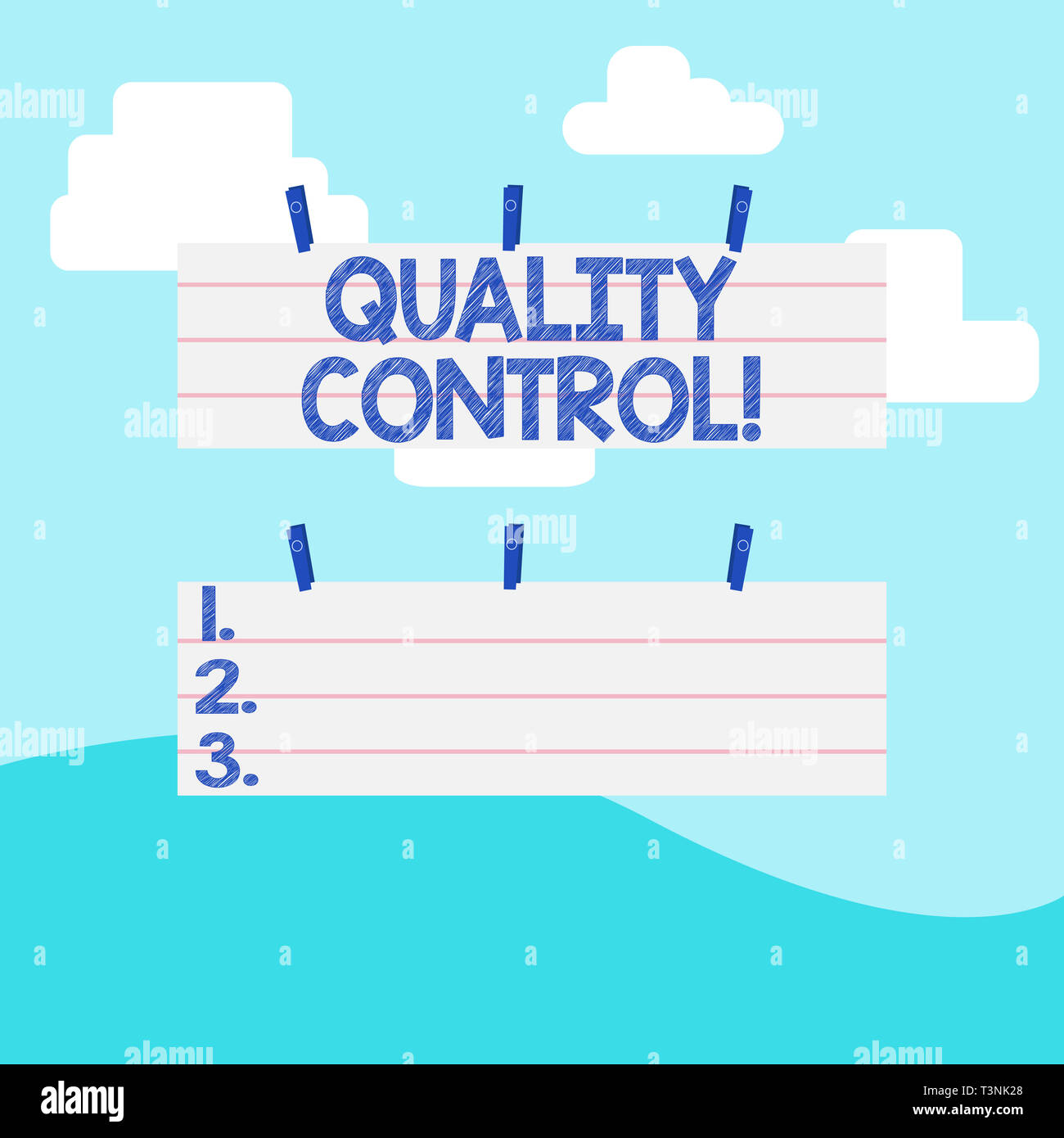 Handwriting text writing Quality Control. Conceptual photo system of ...