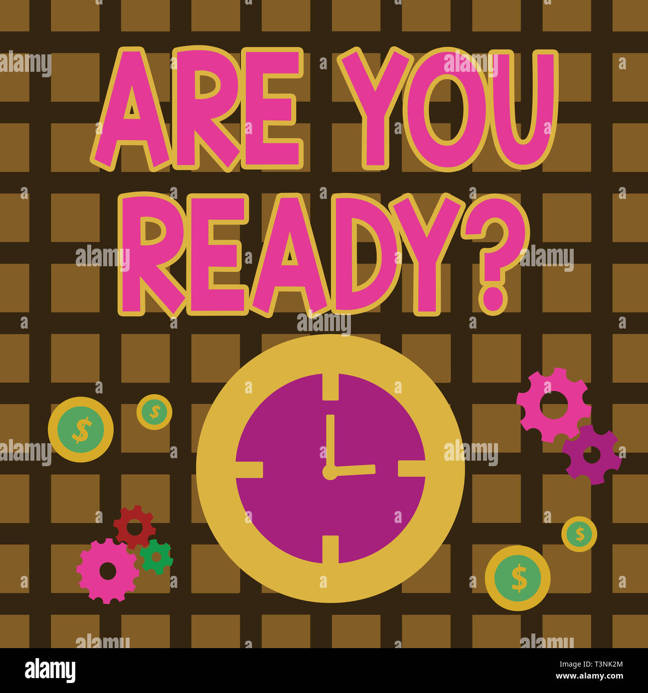 Conceptual hand writing showing Are You Ready Question. Concept meaning ...