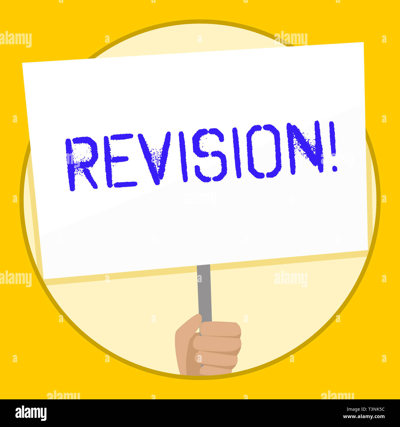 Text sign showing Revision. Business photo text action of revising over ...