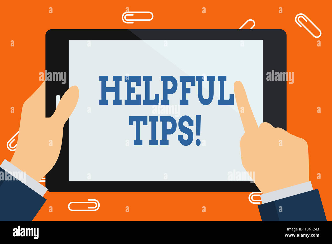 Word writing text Helpful Tips. Business photo showcasing advices given ...