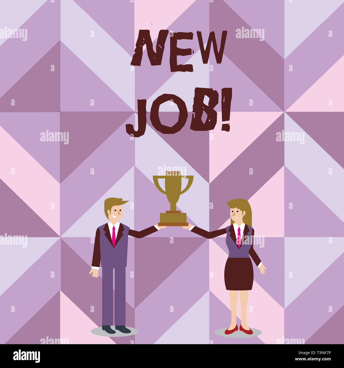Handwriting text writing New Job. Conceptual photo recently having paid ...
