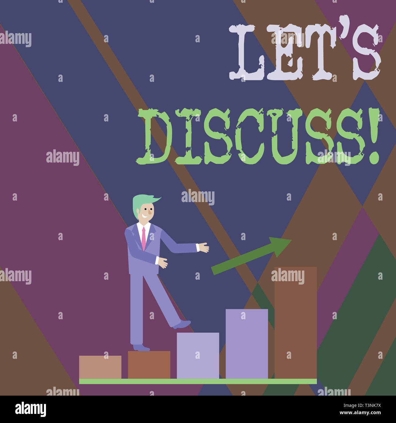 Writing note showing Let S Discuss. Business concept for asking someone ...