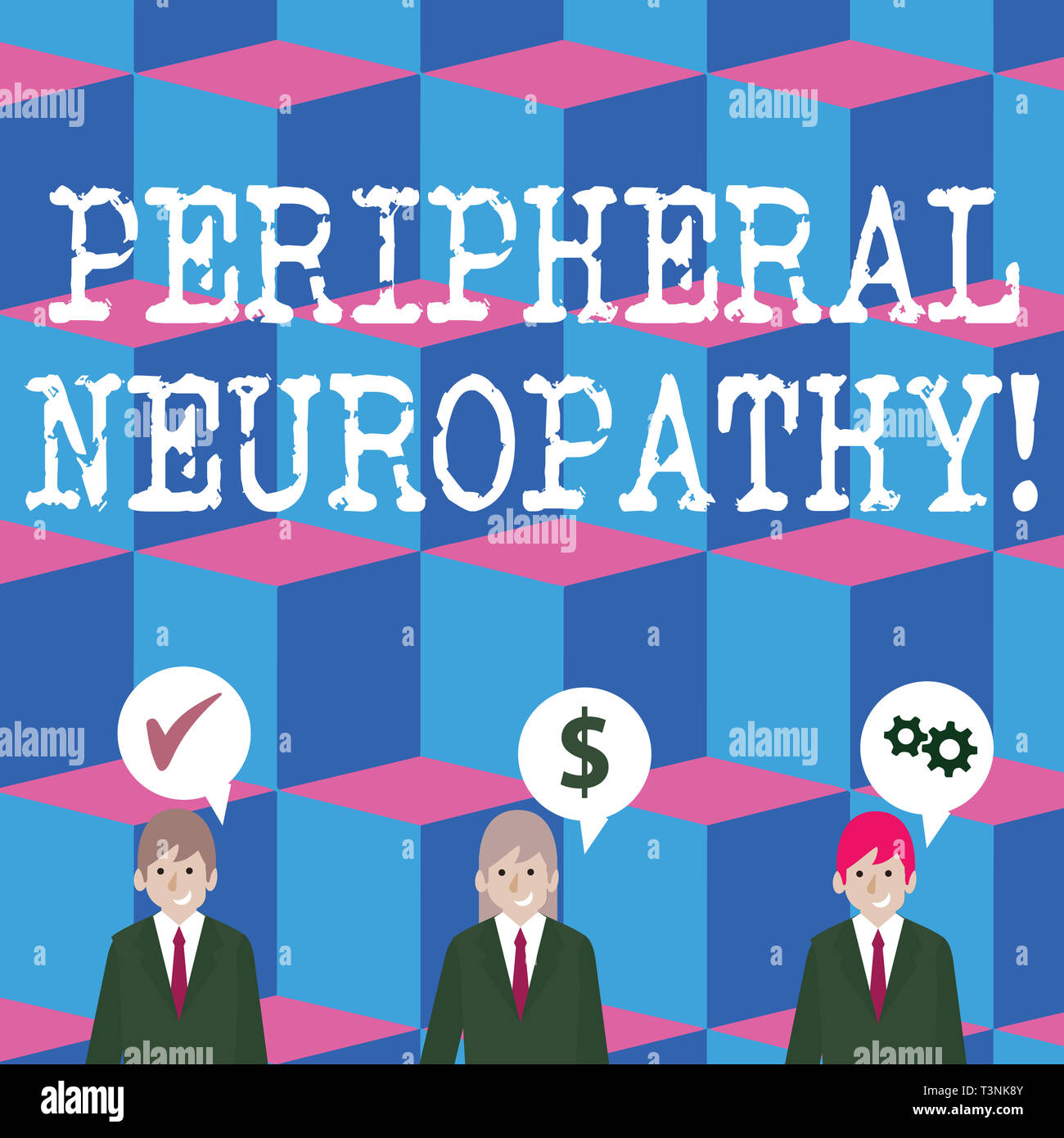 Writing note showing Peripheral Neuropathy. Business concept for ...