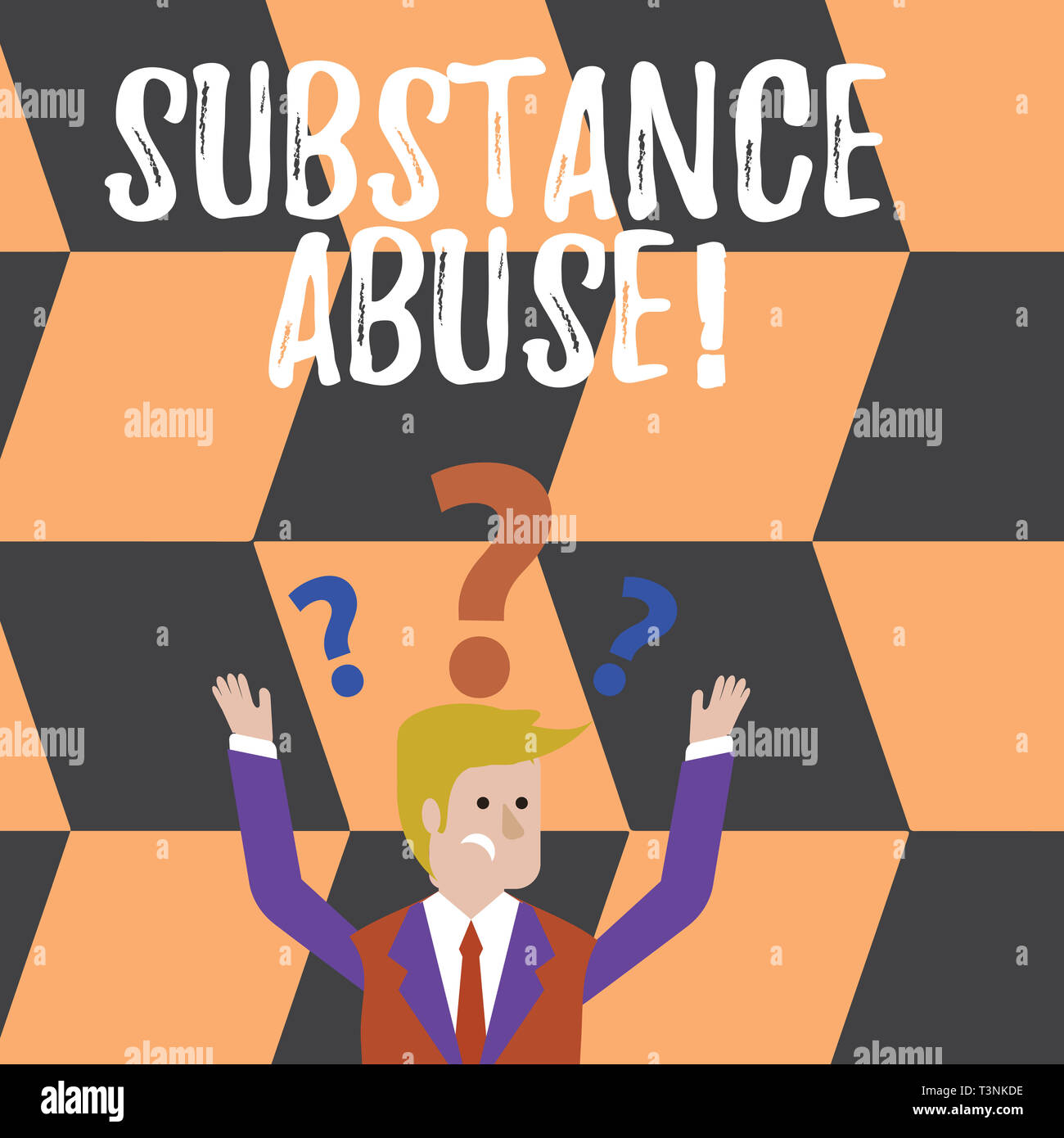 Word writing text Substance Abuse. Business photo showcasing patterned ...