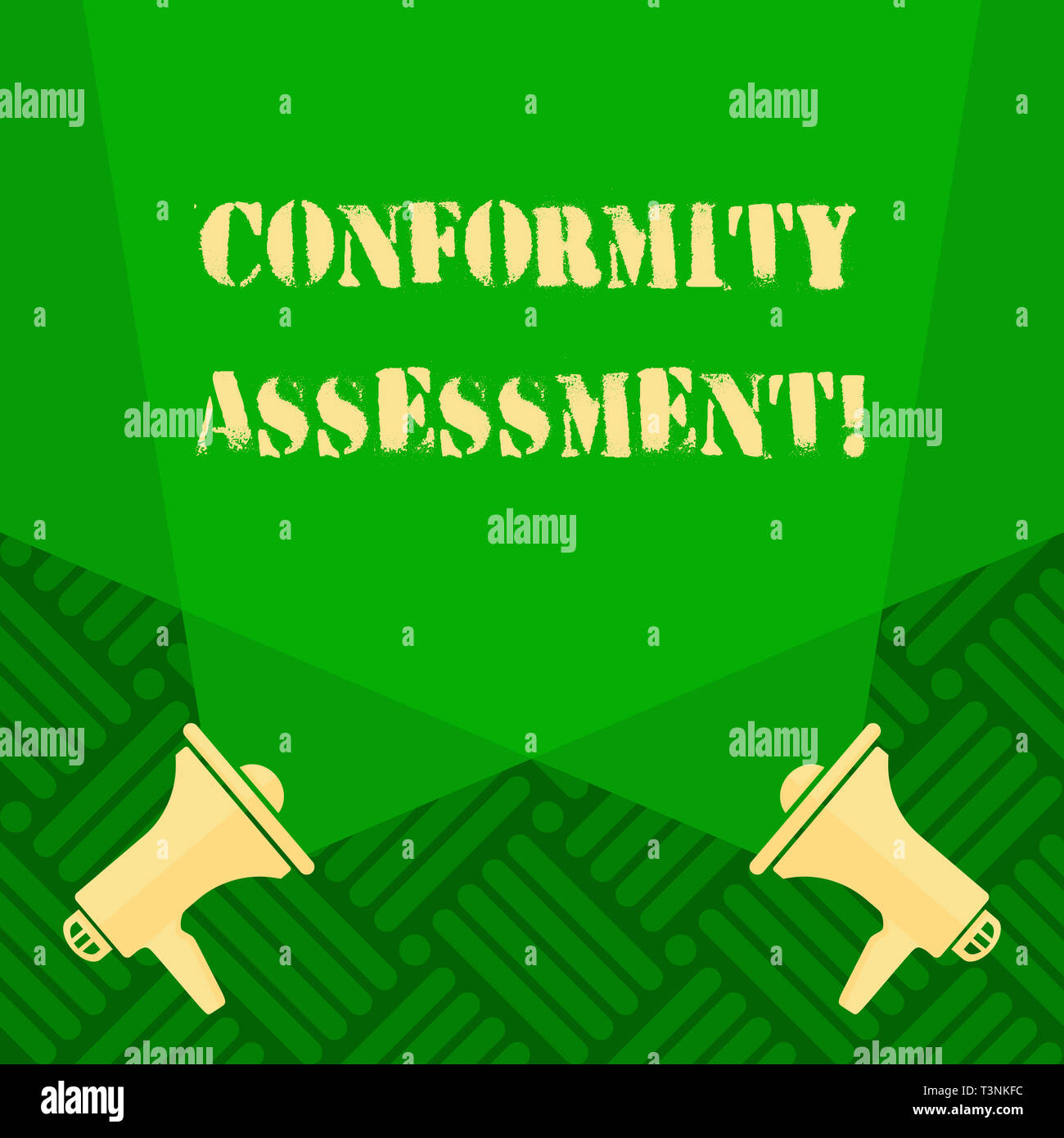 Text sign showing Conformity Assessment. Business photo text Evaluation ...