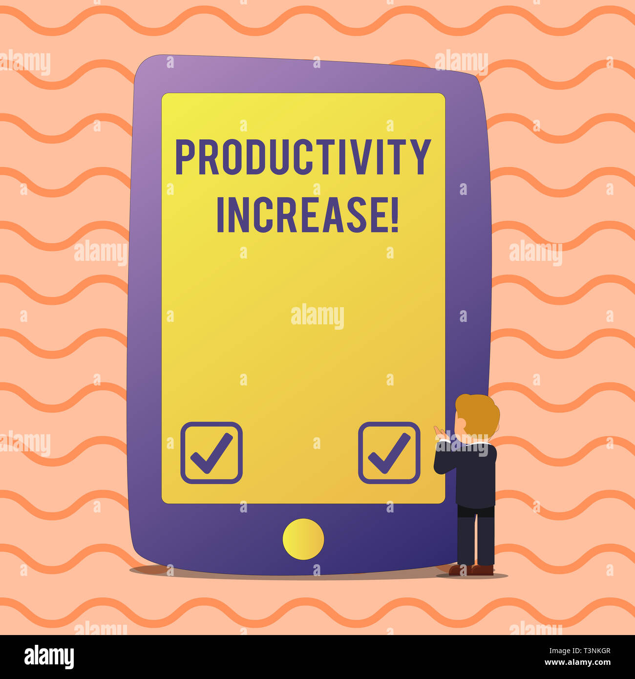 Conceptual hand writing showing Productivity Increase. Concept meaning ...