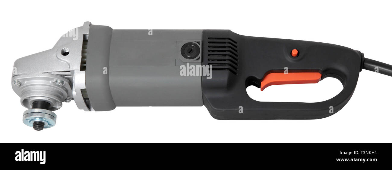 Angle Sander. Isolated on white background. Sander saw. Angle machine ...