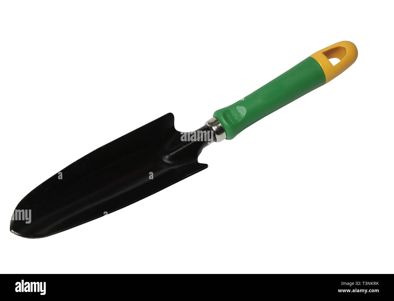 Small metal shovel for gardening isolated on white background Stock ...
