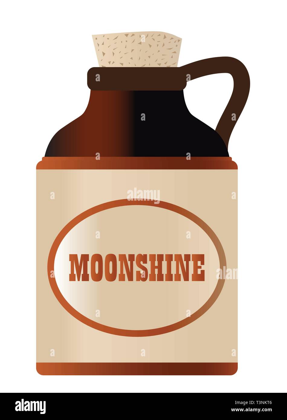 Moonshine Jug Vector