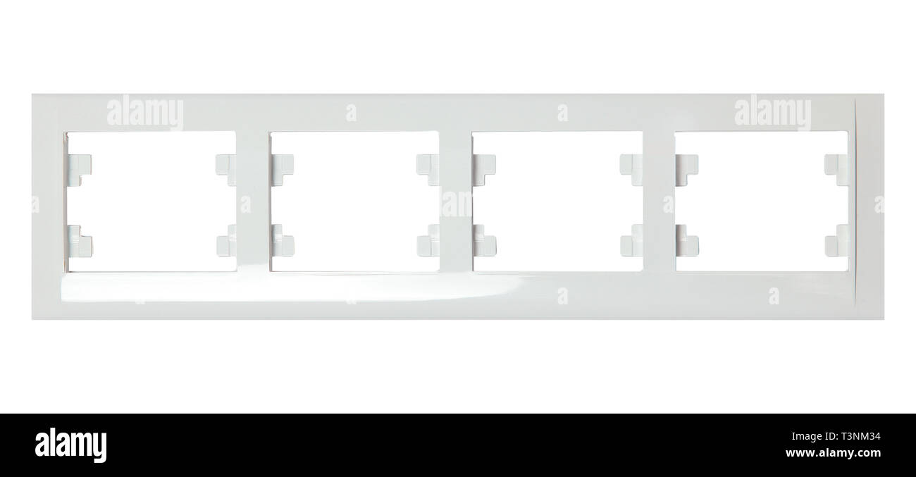 Socket frame isolated on white background Stock Photo - Alamy
