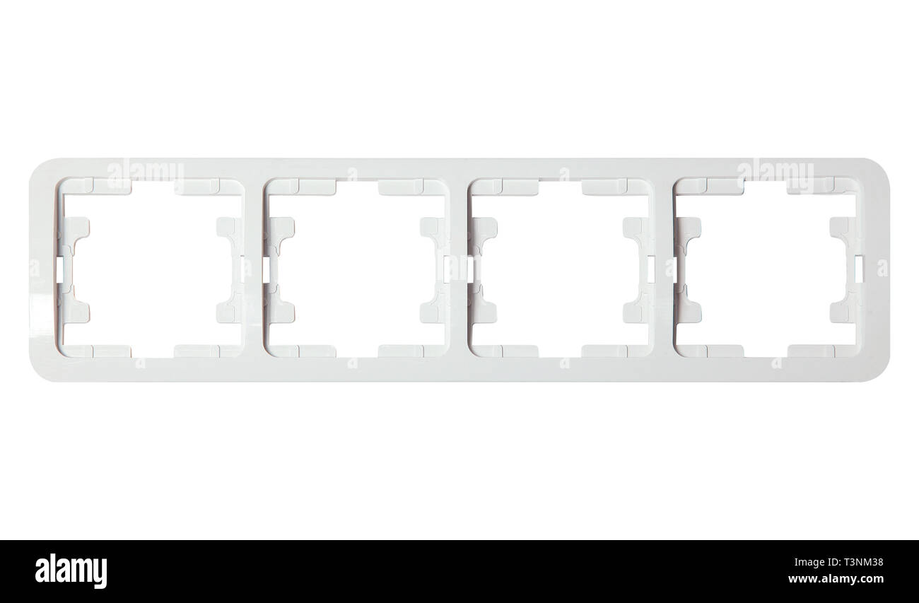 Socket frame isolated on white background Stock Photo - Alamy