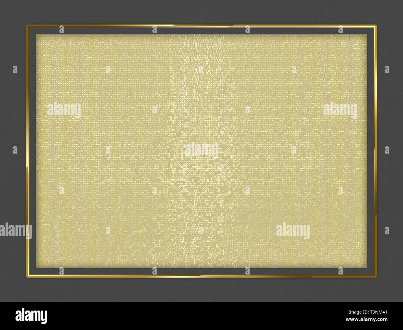 Border with abstract geometric background. 3D illustration Stock Photo ...