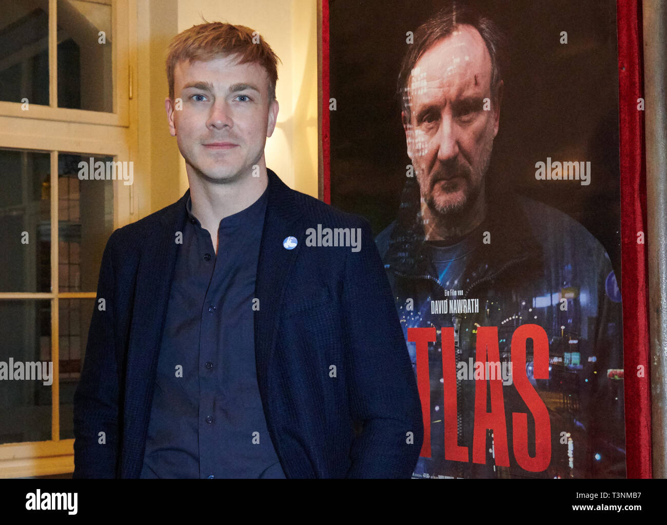 Berlin, Germany. 10th Apr, 2019. The actor Albrecht Schuch stands in ...