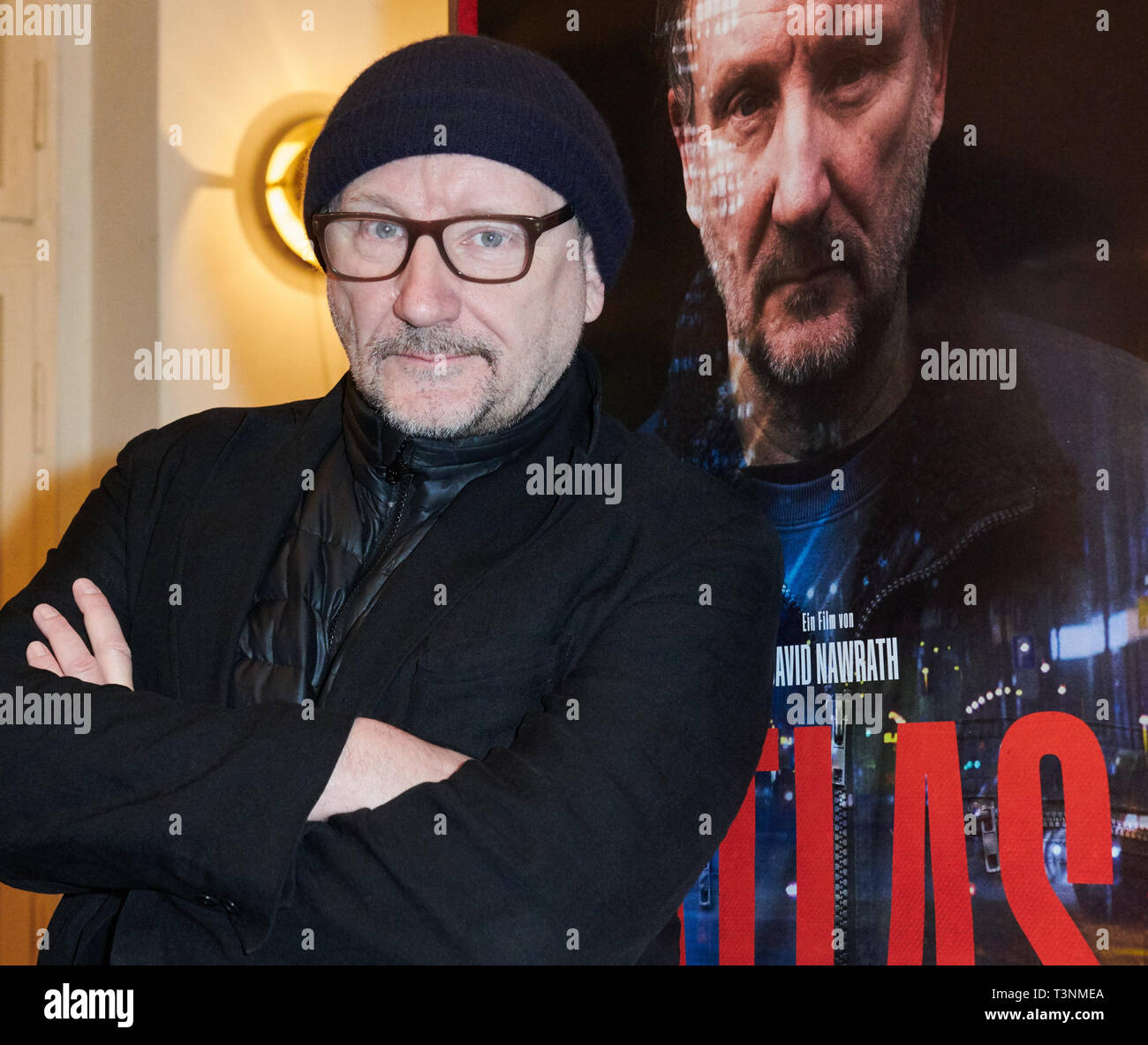 Berlin, Germany. 10th Apr, 2019. The actor Rainer Bock stands in front ...