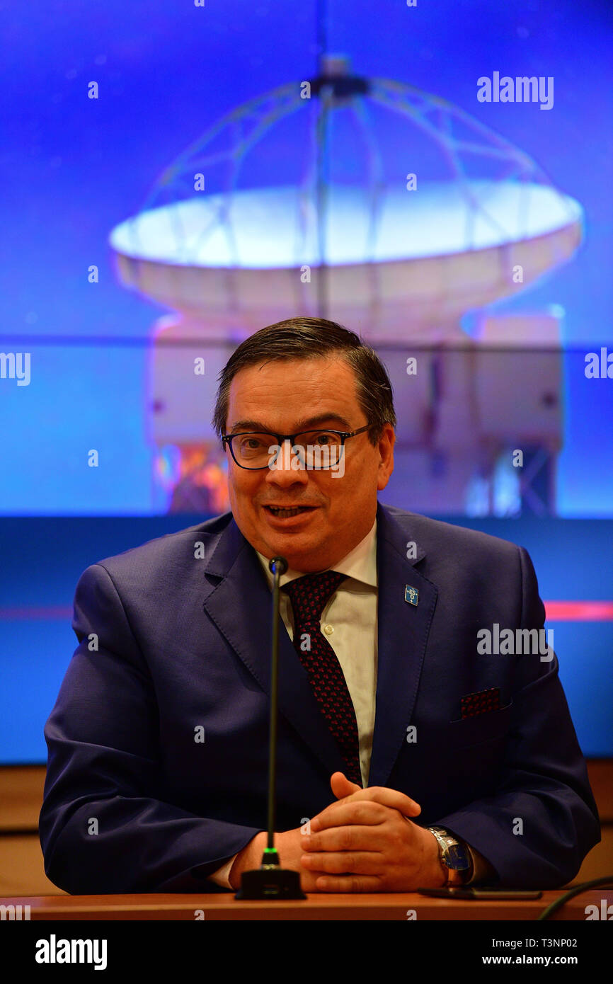 Santiago, Chile. 10th Apr, 2019. Xavier Barcons, director general of ...