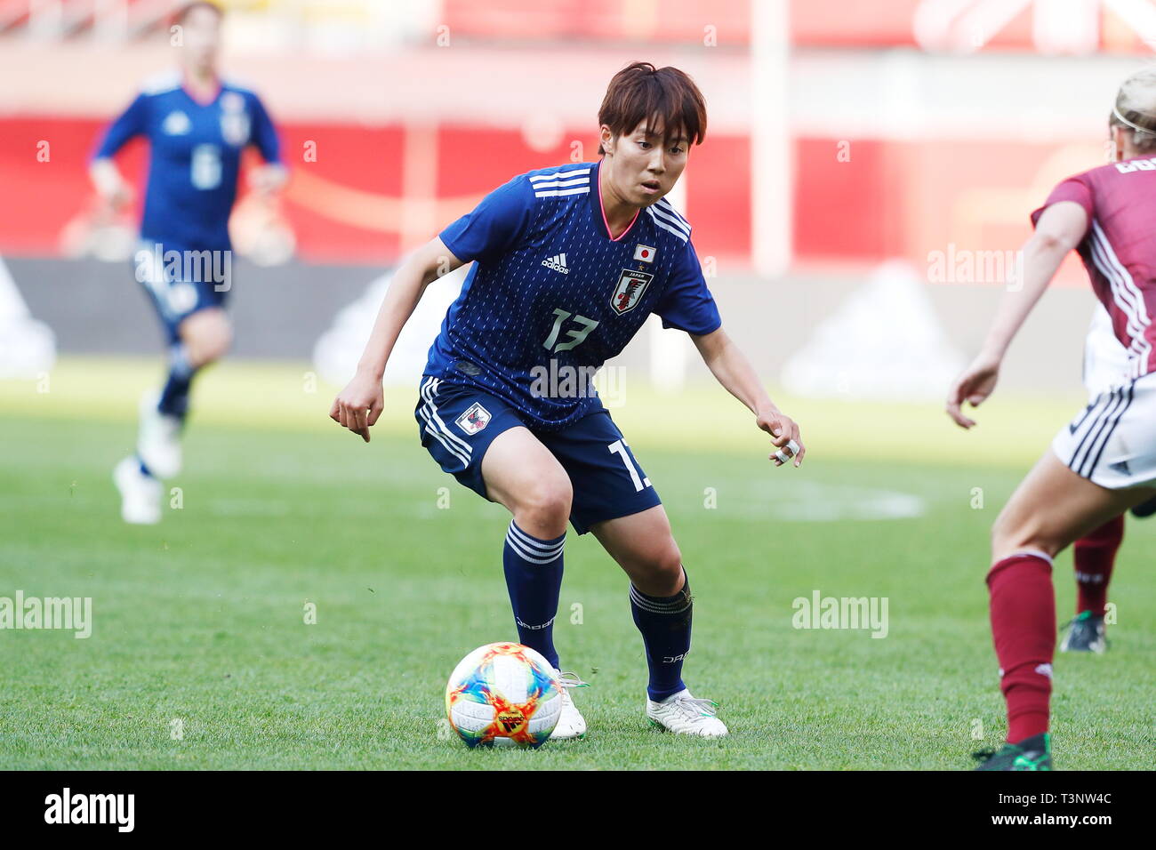 Paderborn, Germany. 9th Apr, 2019. Riko Ueki (JPN) Football/Soccer ...