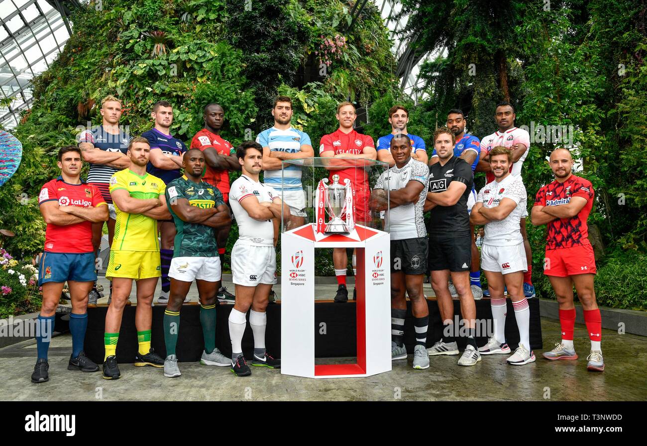 Singapore, Singapore. 10th Apr, 2019. The team captains from all ...