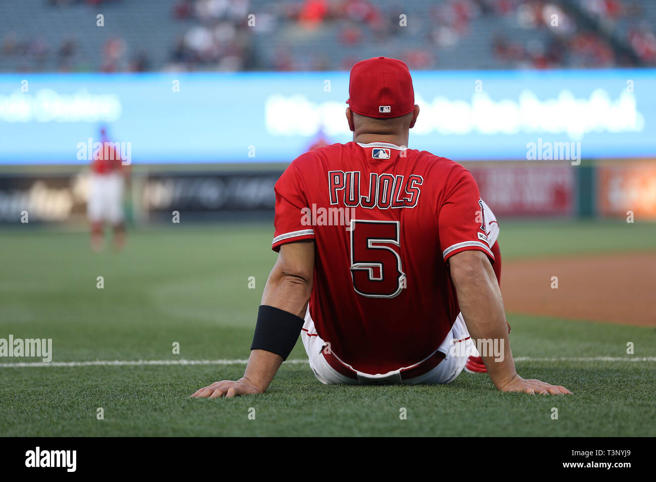 Anaheim, California, USA. 10th Apr 2019. Los Angeles Angels first ...