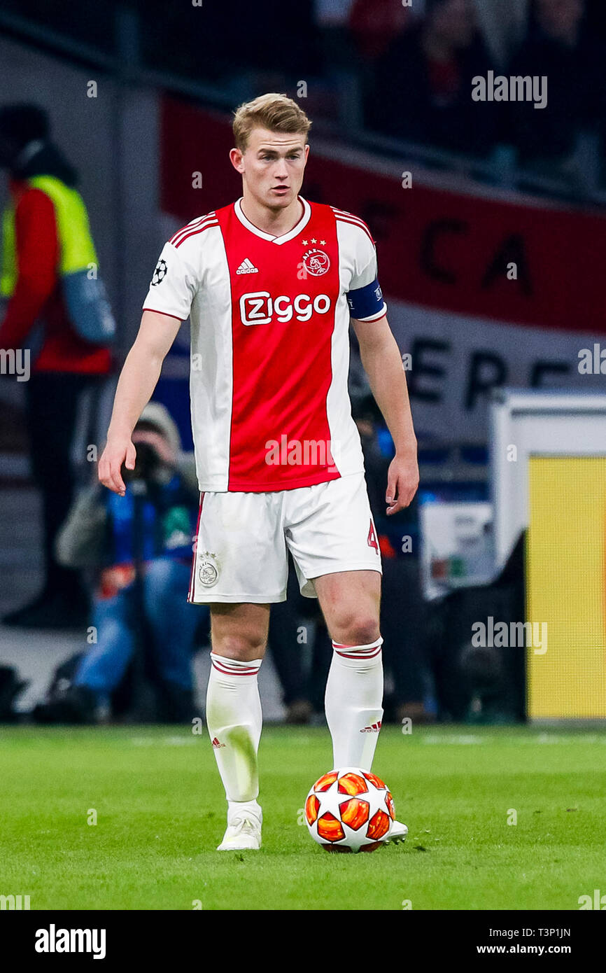 AMSTERDAM, Football,10-04-2019, Stadium Johan Cruyff Arena. Champions ...