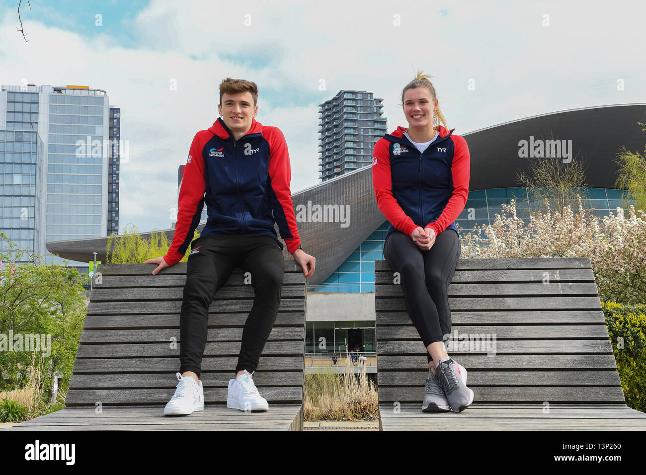 London, UK. 11th Apr, 2019. Grace Reid and Matty Lee of Great Britain ...