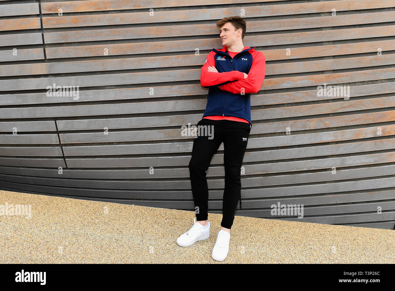 London, UK. 11th Apr, 2019. Matty Lee of Great Britain poses for ...