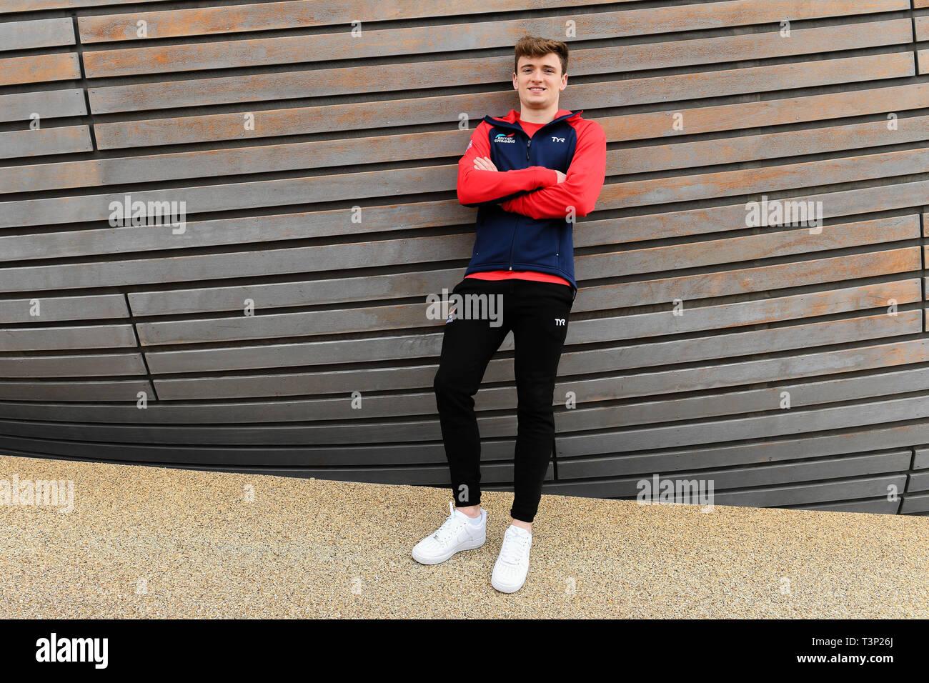 London, UK. 11th Apr, 2019. Matty Lee of Great Britain poses for ...