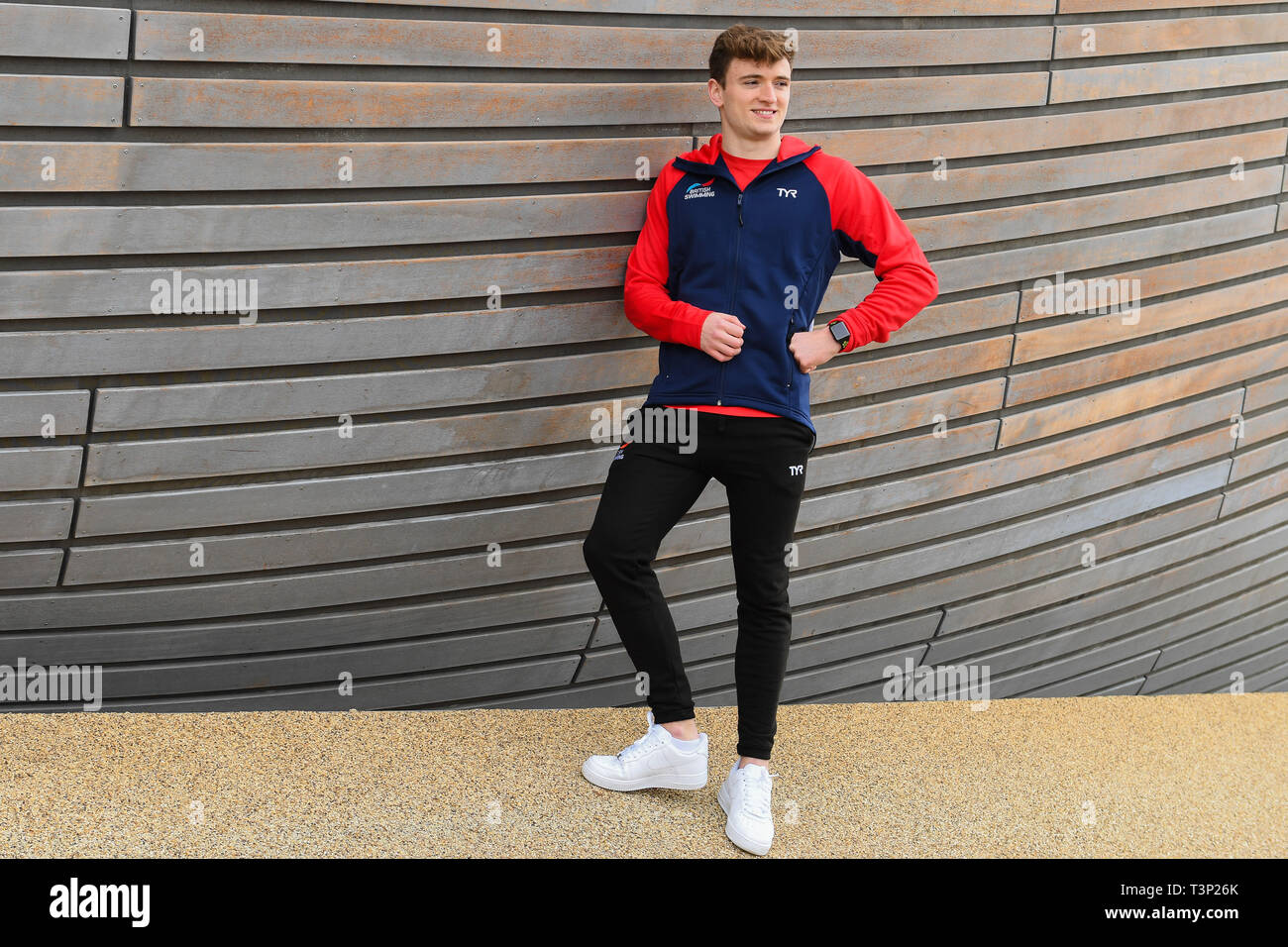 London, UK. 11th Apr, 2019. Matty Lee of Great Britain poses for ...