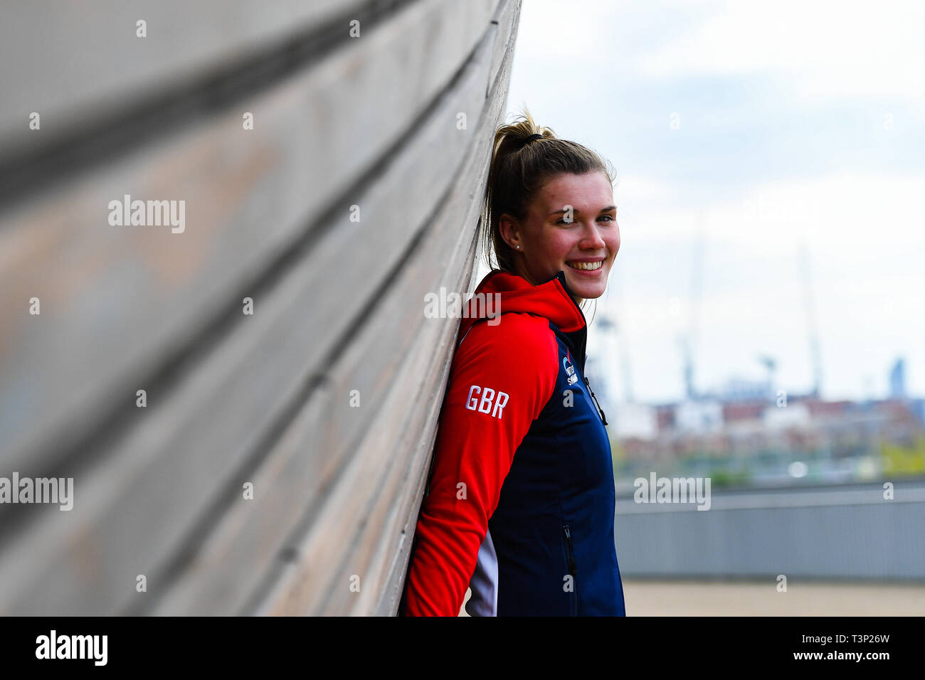 London, UK. 11th Apr, 2019. Grace Reid of Great Britain poses for ...