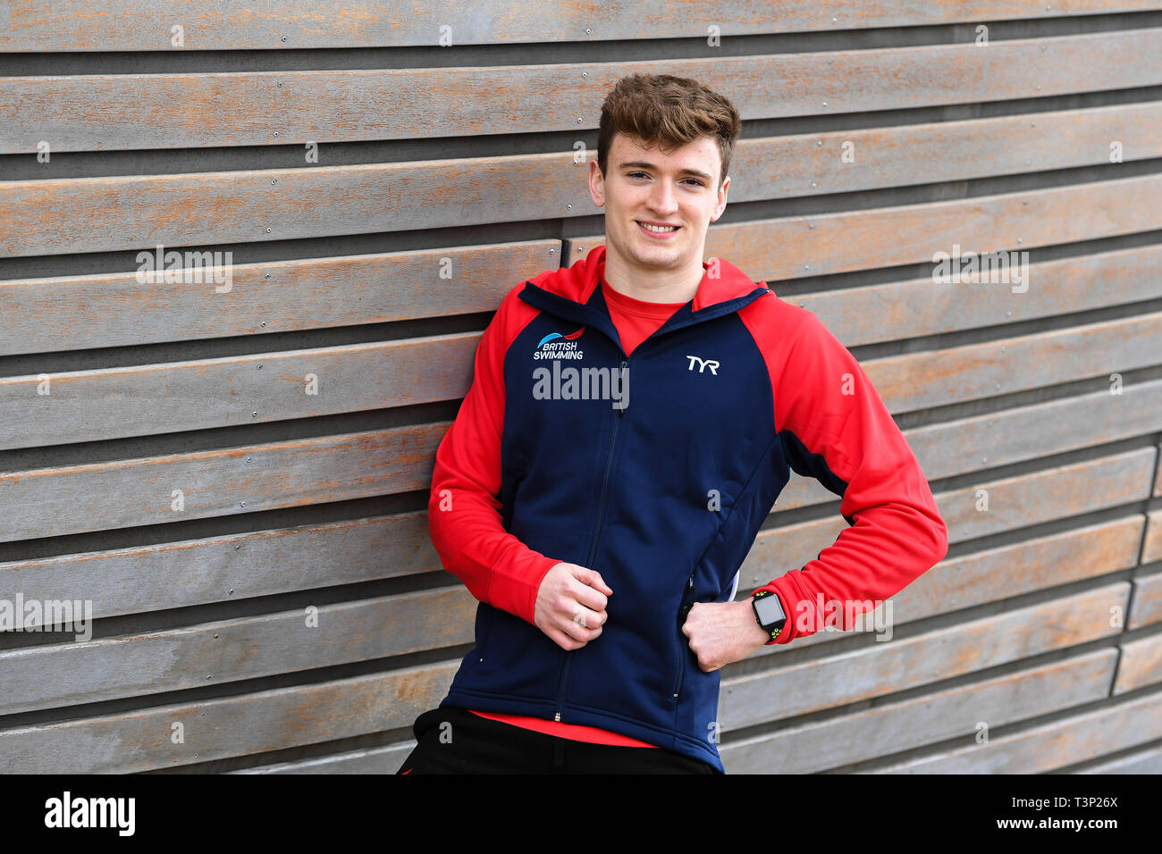 London, UK. 11th Apr, 2019. Matty Lee of Great Britain poses for ...