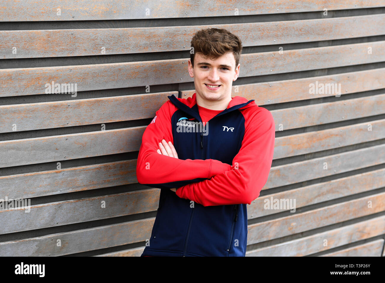 London, UK. 11th Apr, 2019. Matty Lee of Great Britain poses for ...