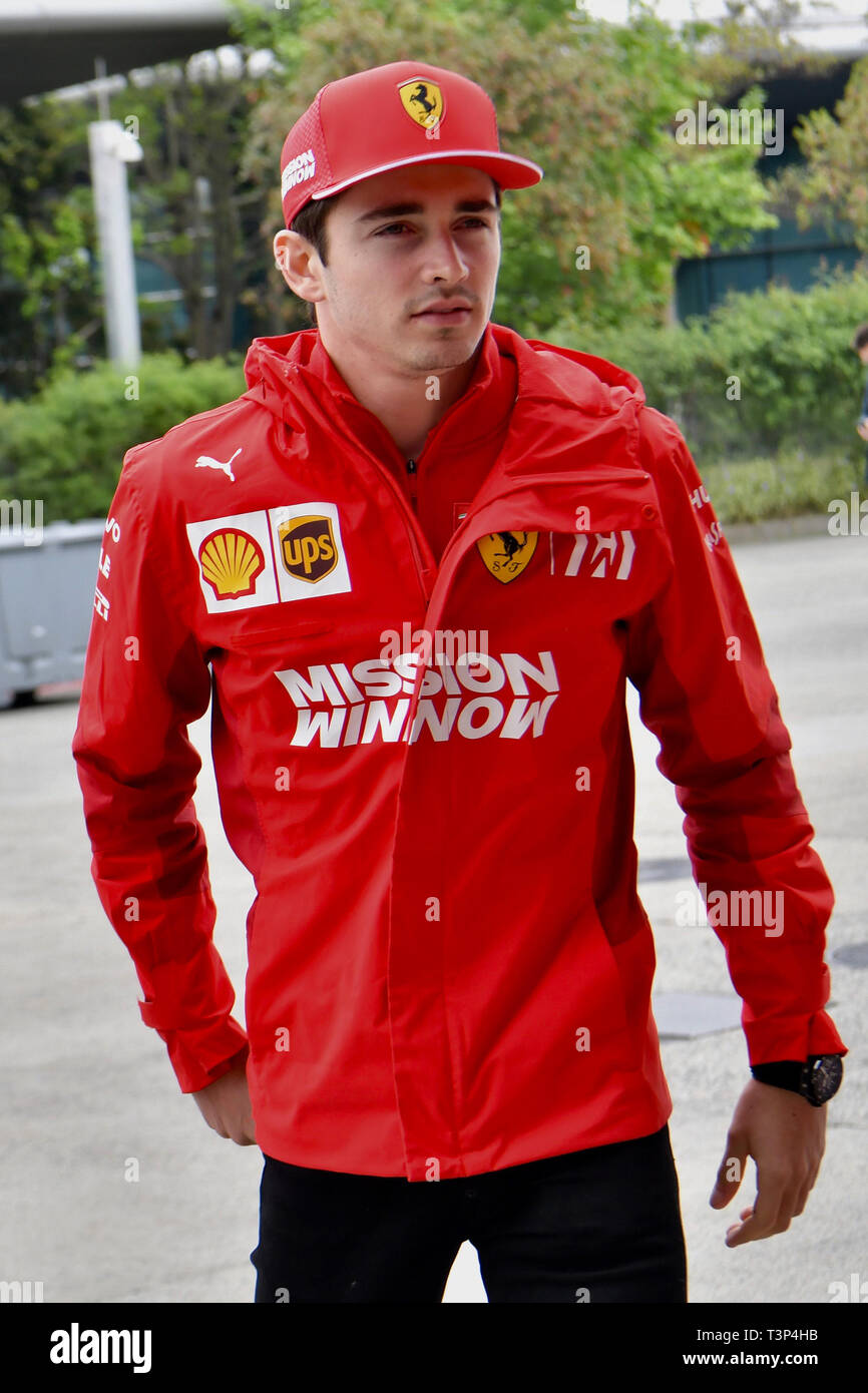 Shanghai, China. 11th Apr, 2019. Charles Leclerc, Scuderia Ferrari ...