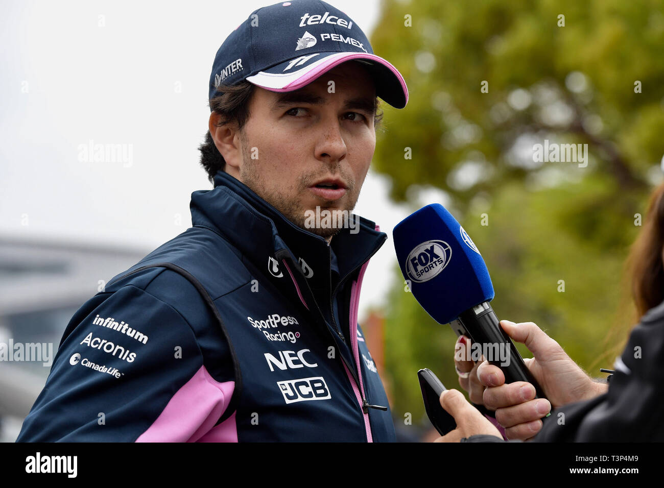 Shanghai, China. 11th Apr, 2019. Sergio Pérez, RacingPoint, formula 1 ...