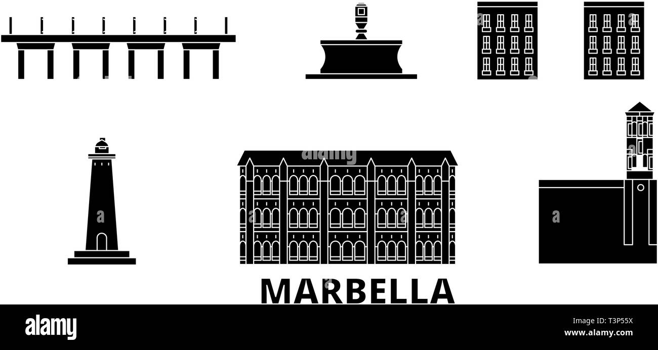 Marbella wall Stock Vector Images - Alamy