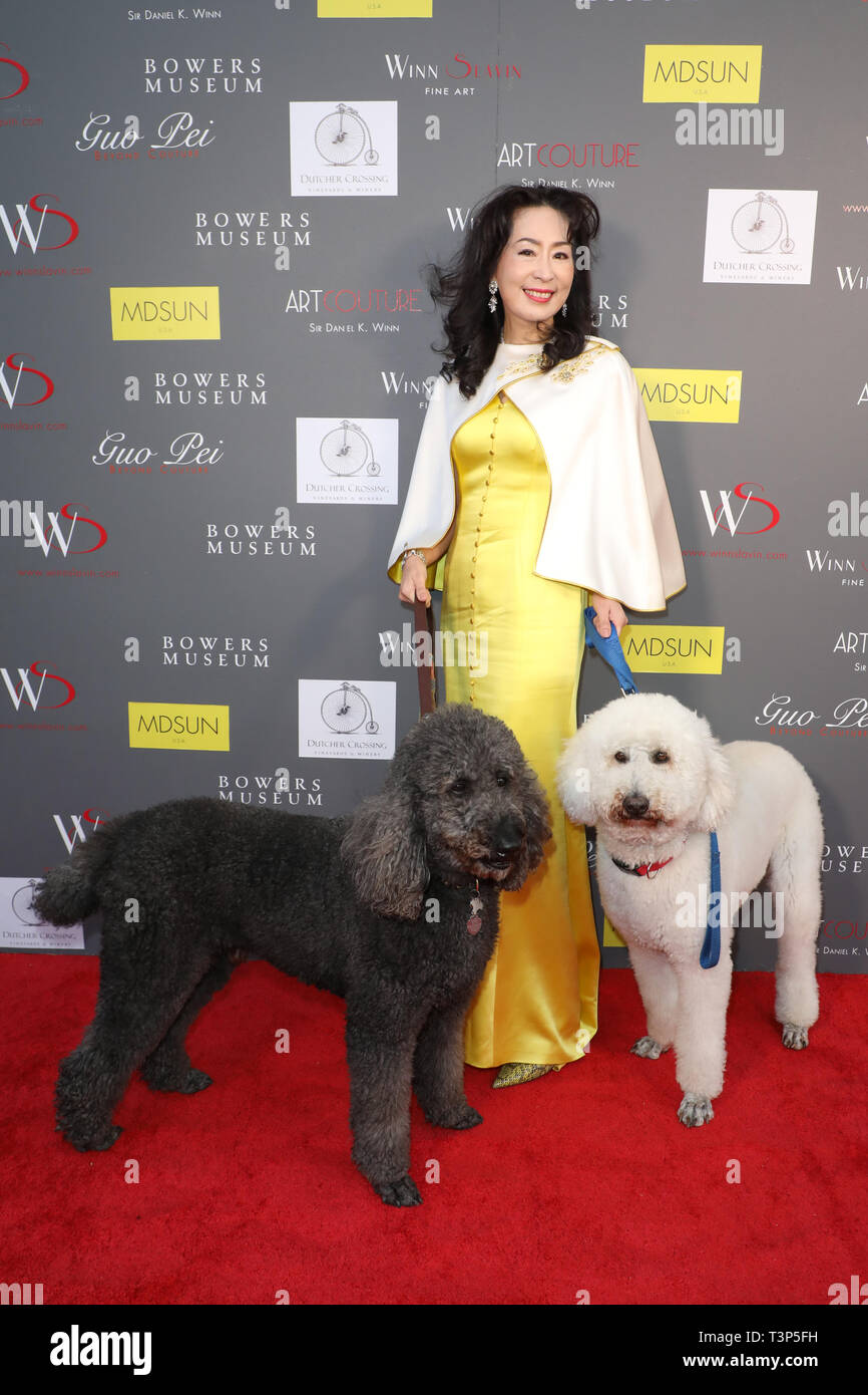 Celebrities attend the Sir Daniel K. Winn Art Couture exhibition at ...