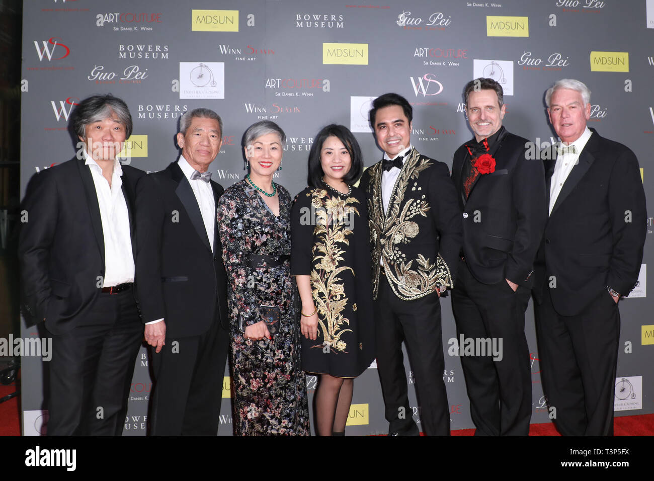 Celebrities attend the Sir Daniel K. Winn Art Couture exhibition at ...